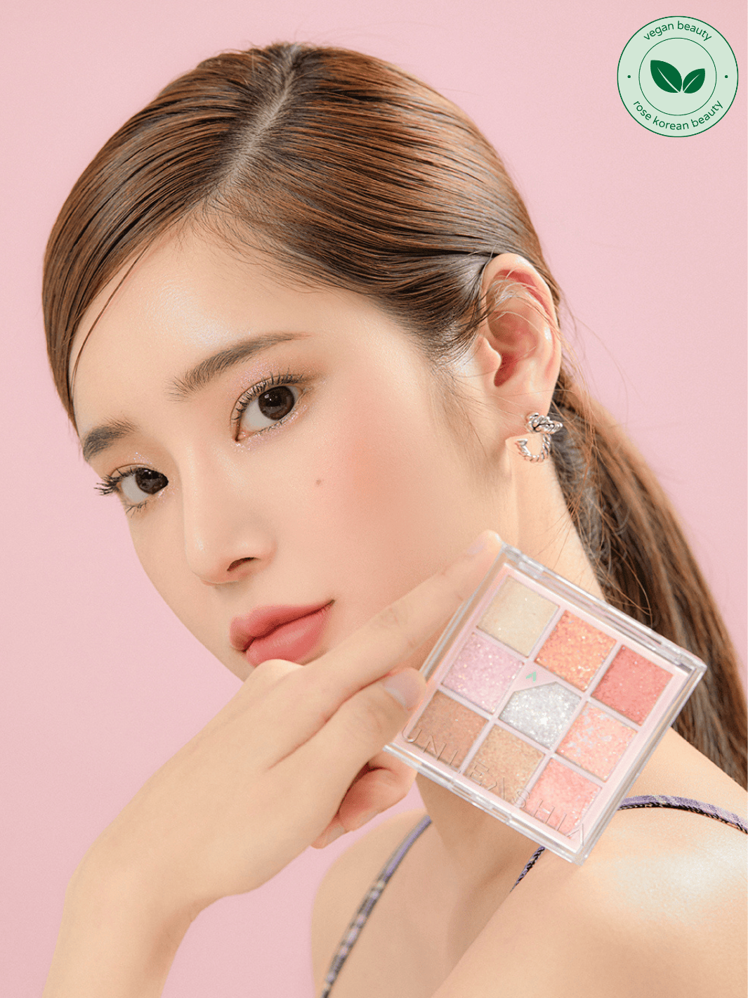 Unleashia | Glitterpedia Eye Palette N°1 All of Glitter | Rose Korean ...